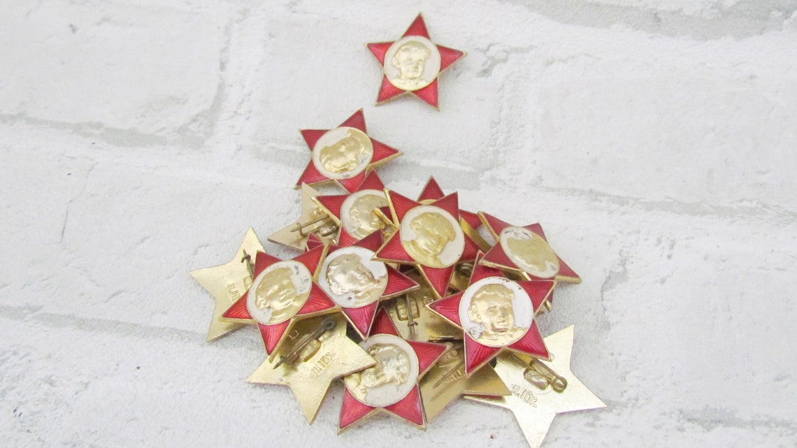 Army Military Gift Military Red Star Pins Military Pin Pioneer - Etsy