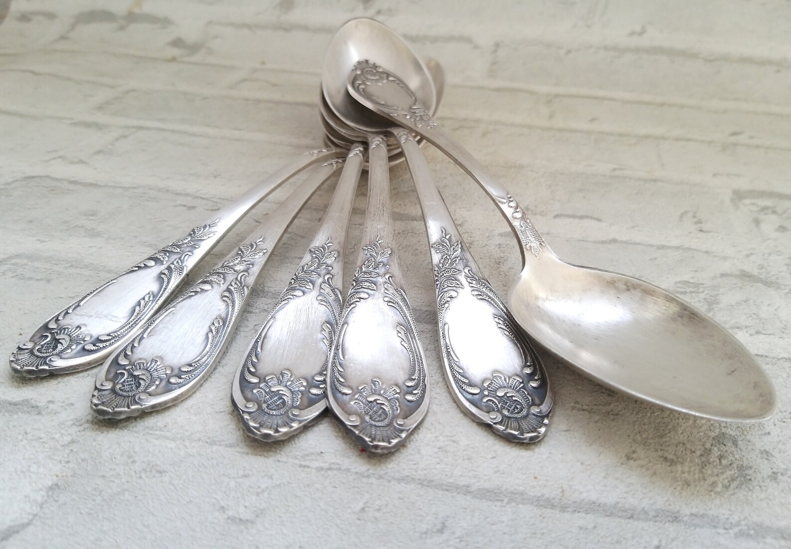 Silverware Vintage Serving Spoon German Silver Spoon Melchior | Etsy