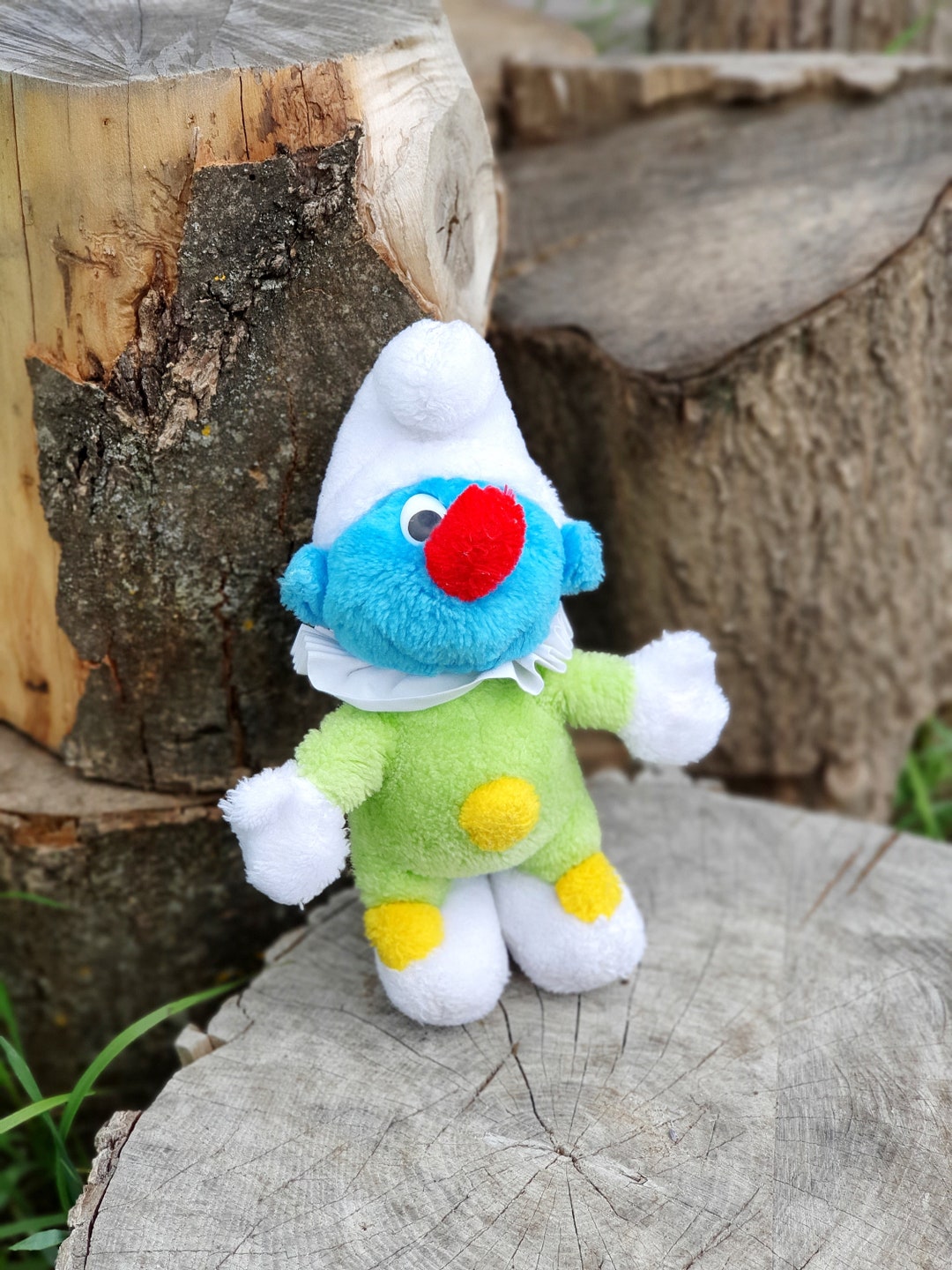 Stuffed Smurfs Plush Toys 11" 1983 Smurfs Anime Toys Vintage ...