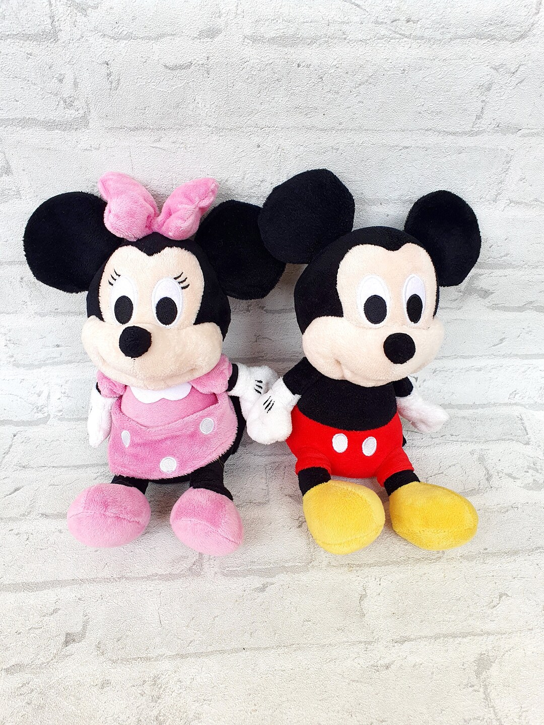 LOT Mickey Mouse Plush Toys Vintage Mini Mouse Plush Toys 10 Disney ...