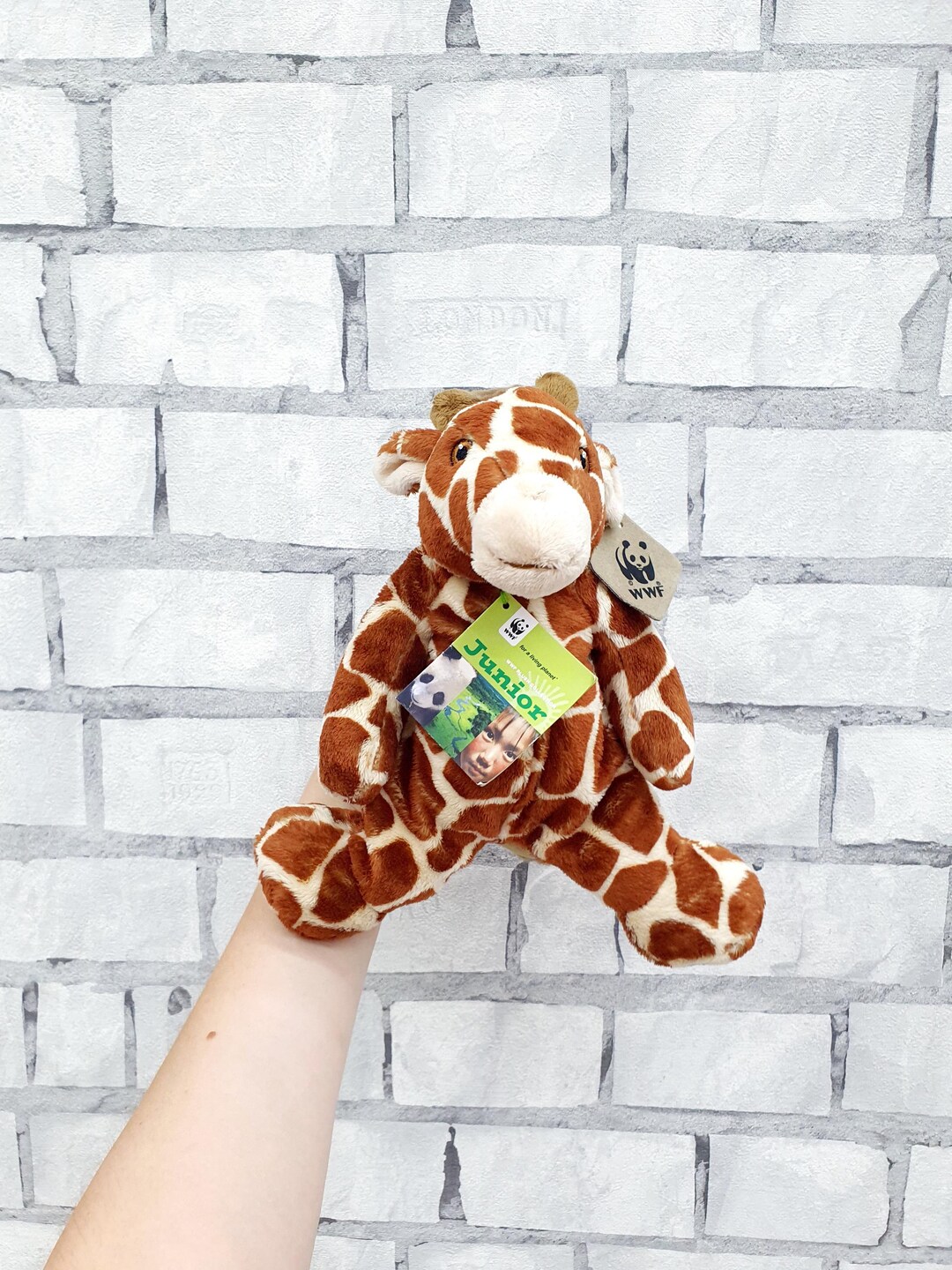 WWF Stuffed Giraffe Plush Toys Vintage 9" Collectible Toy Plush Animals ...