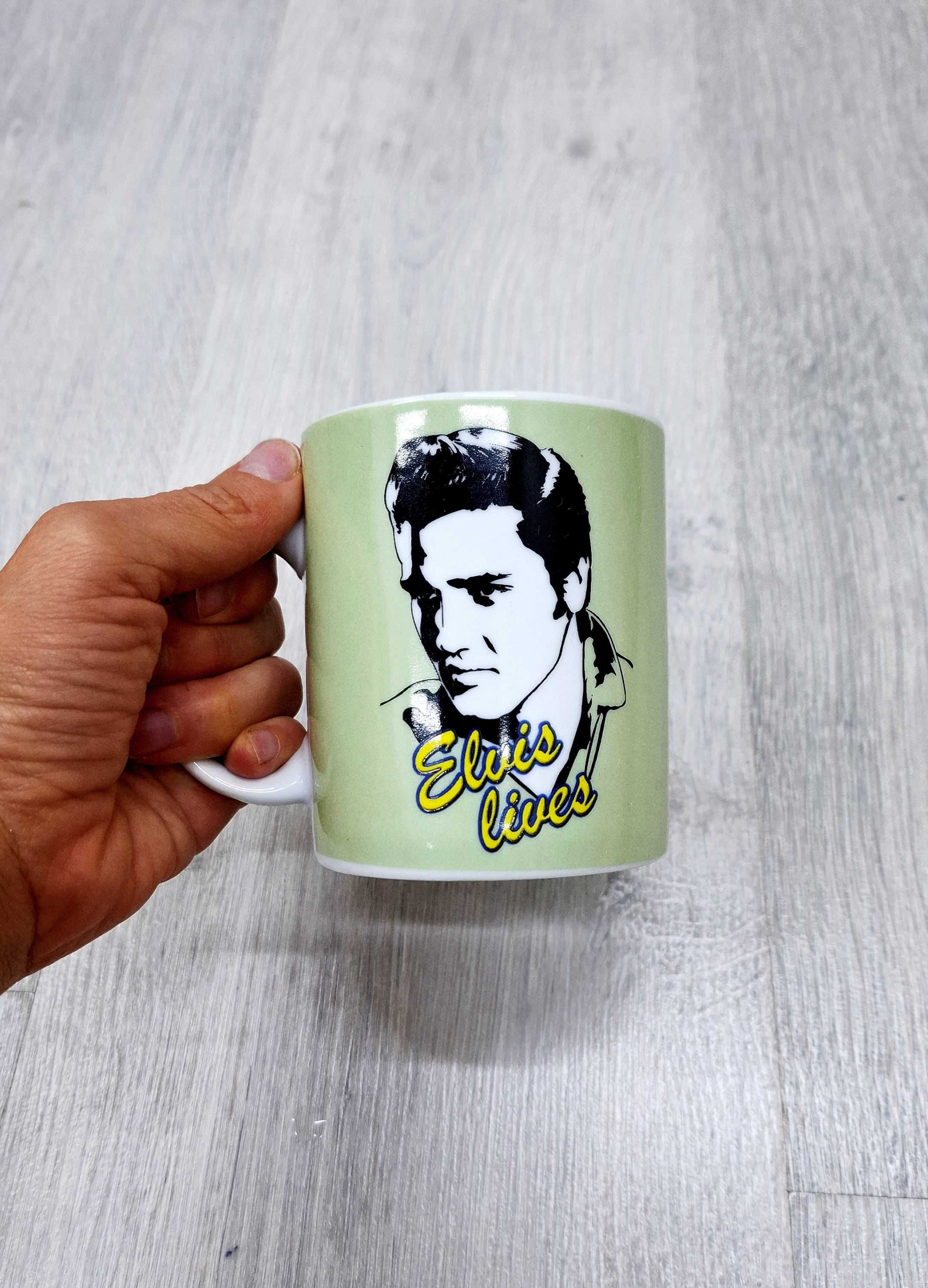Sister Gift Elvis Presley Print Tea Cup Ceramic Cup Teacup Coffee Mug ...