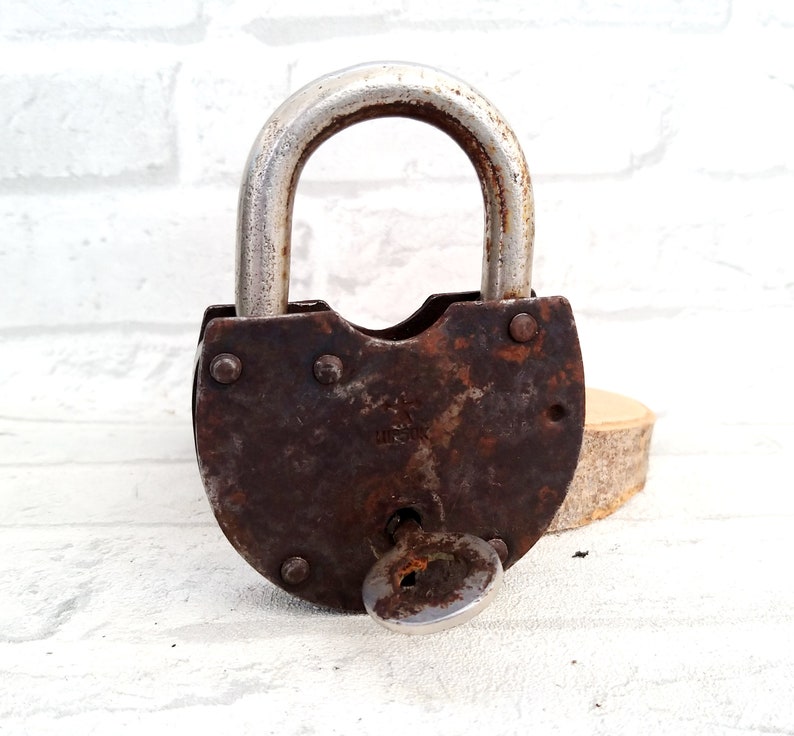 Lock Vintage Padlock Antique Lock Old Padlock Rustic Lock | Etsy