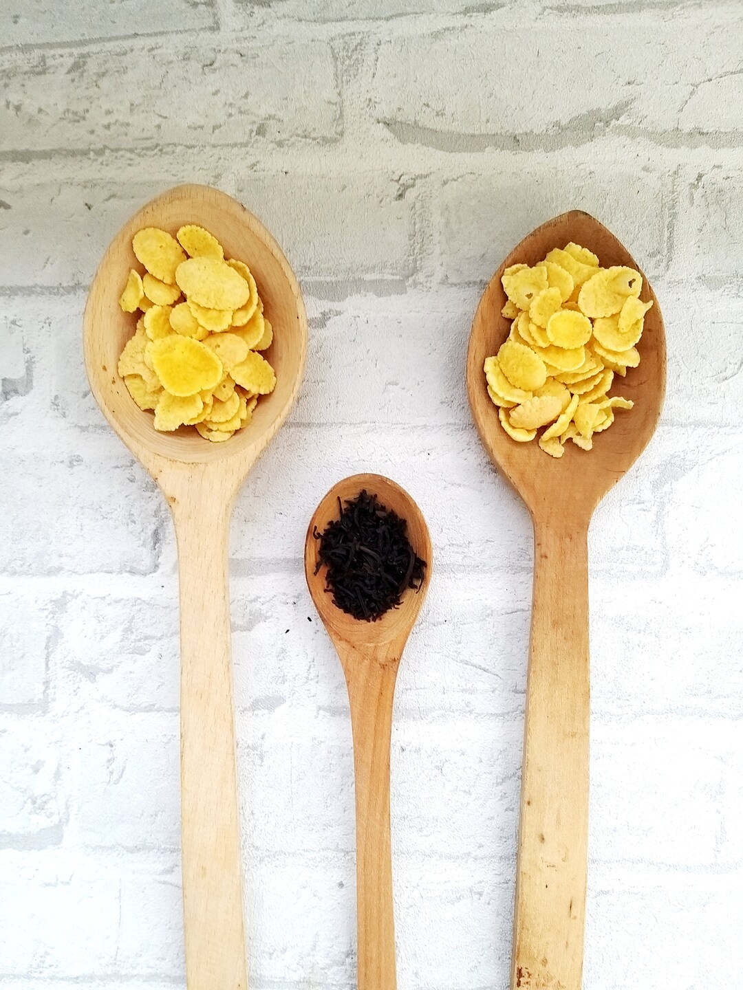 Set of 3 Rustic Spoon Housewarming Gift Wood Wooden Spoon Scoop Spoon ...
