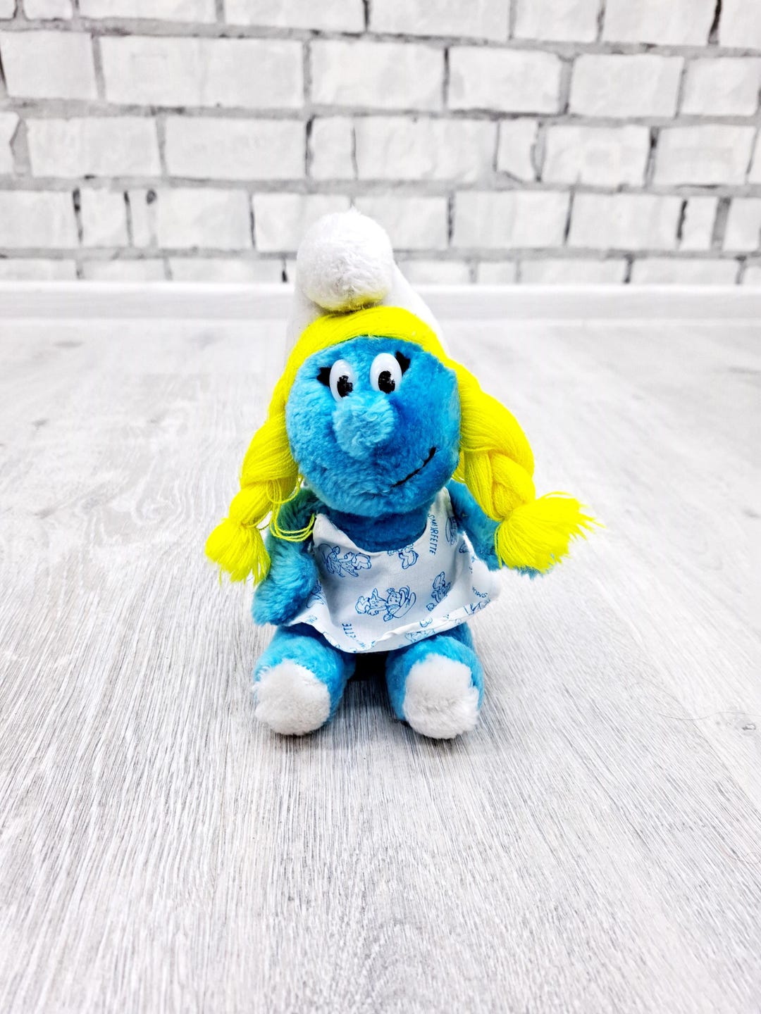 Stuffed Smurfette Plush Toys 8" Smurfs Anime Toys Vintage Collectible ...
