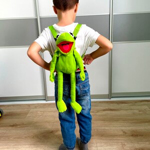 SMALL Kids Plush Backpack 16 Stuffed Frog Plush Toys - Etsy