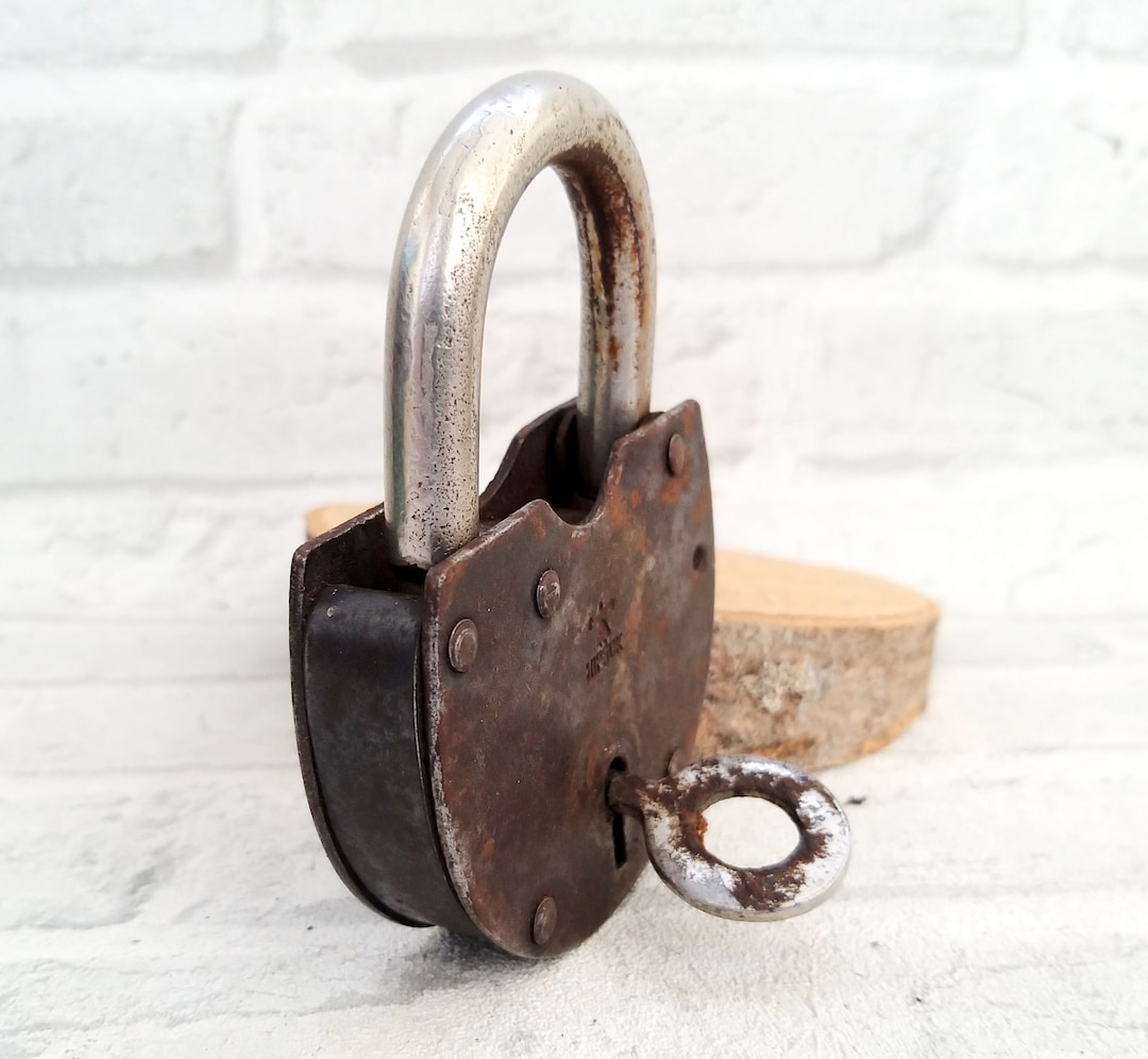 Lock Vintage Padlock Antique Lock Old Padlock Rustic Lock Antique ...