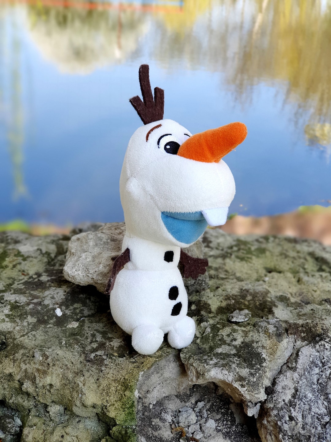 Disney Frozen Plush Toys 9 Stuffed Olaf Snowman Plush Toys Vintage ...
