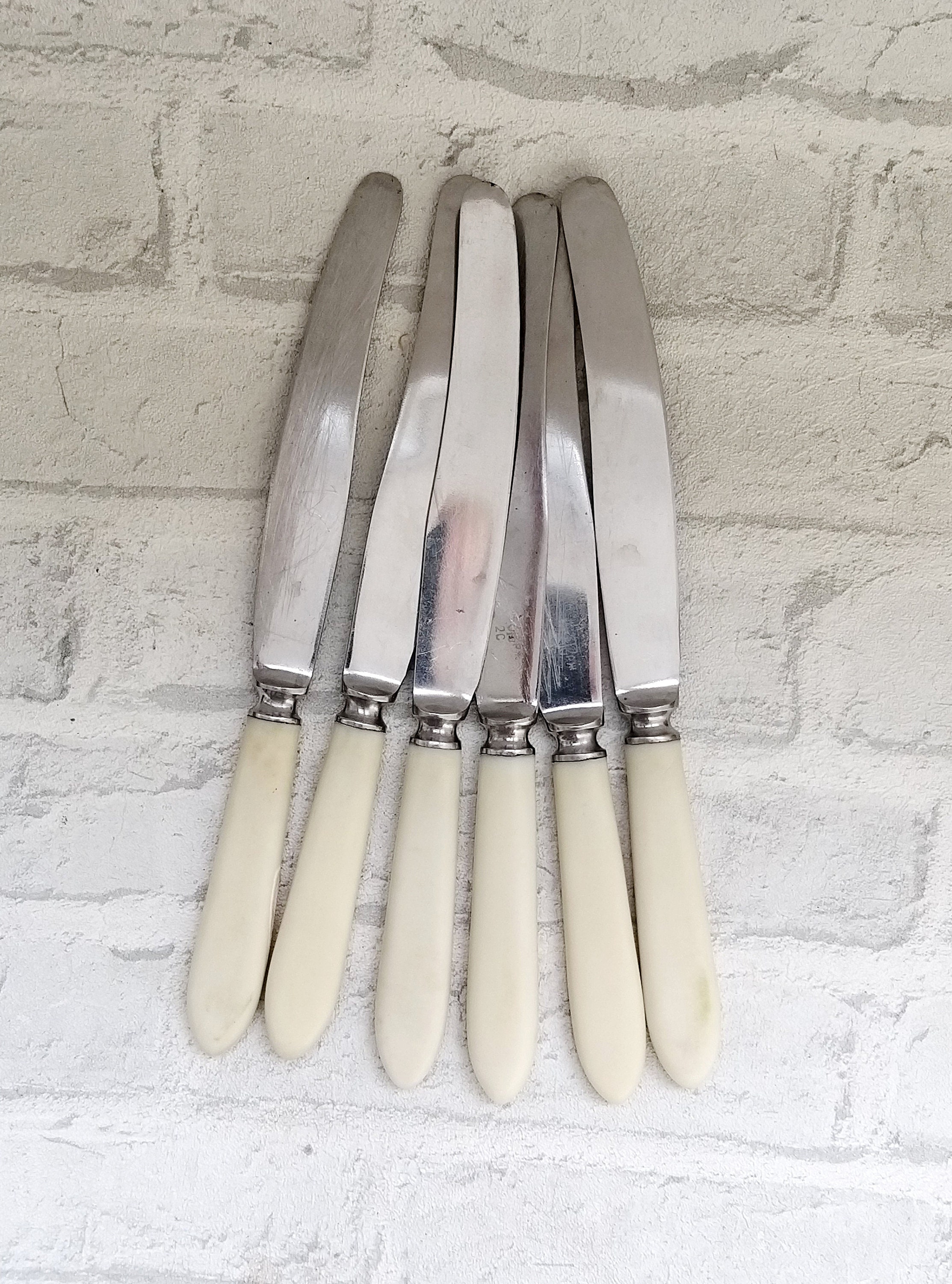 Stainless Steel Knifes Vintage Bakelite Flatware Kitchen Decor Soviet ...