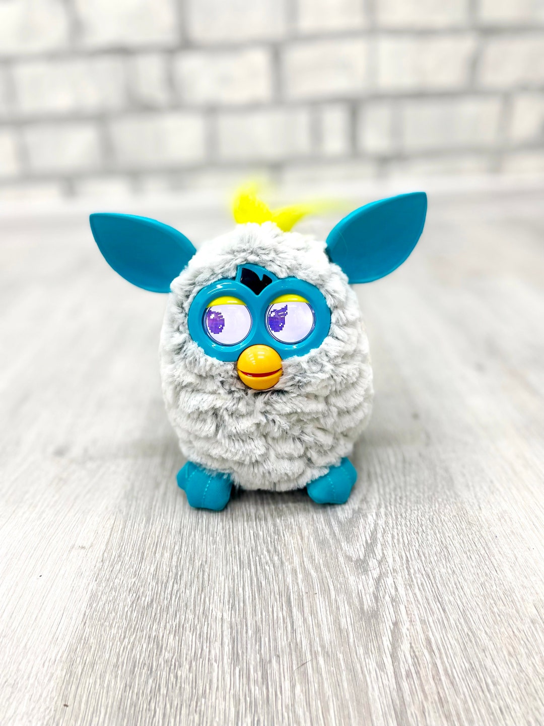 WORKING Electronics Furby Hasbro Plush Toys Vintage Gray Blue Furby ...