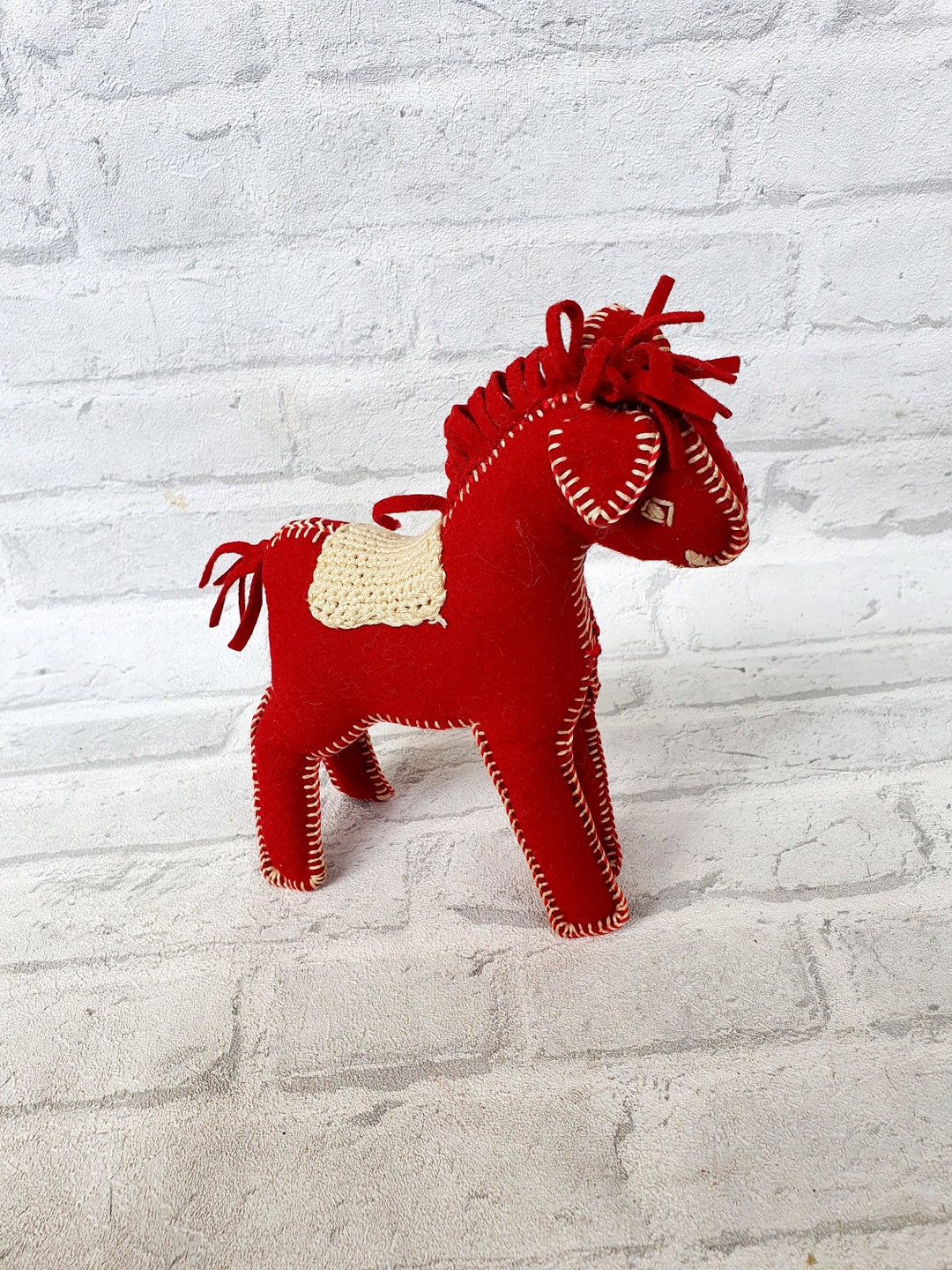 Stuffed Horse Plush Toys Vintage Horse Toys 7" Collectible Toy Plush ...