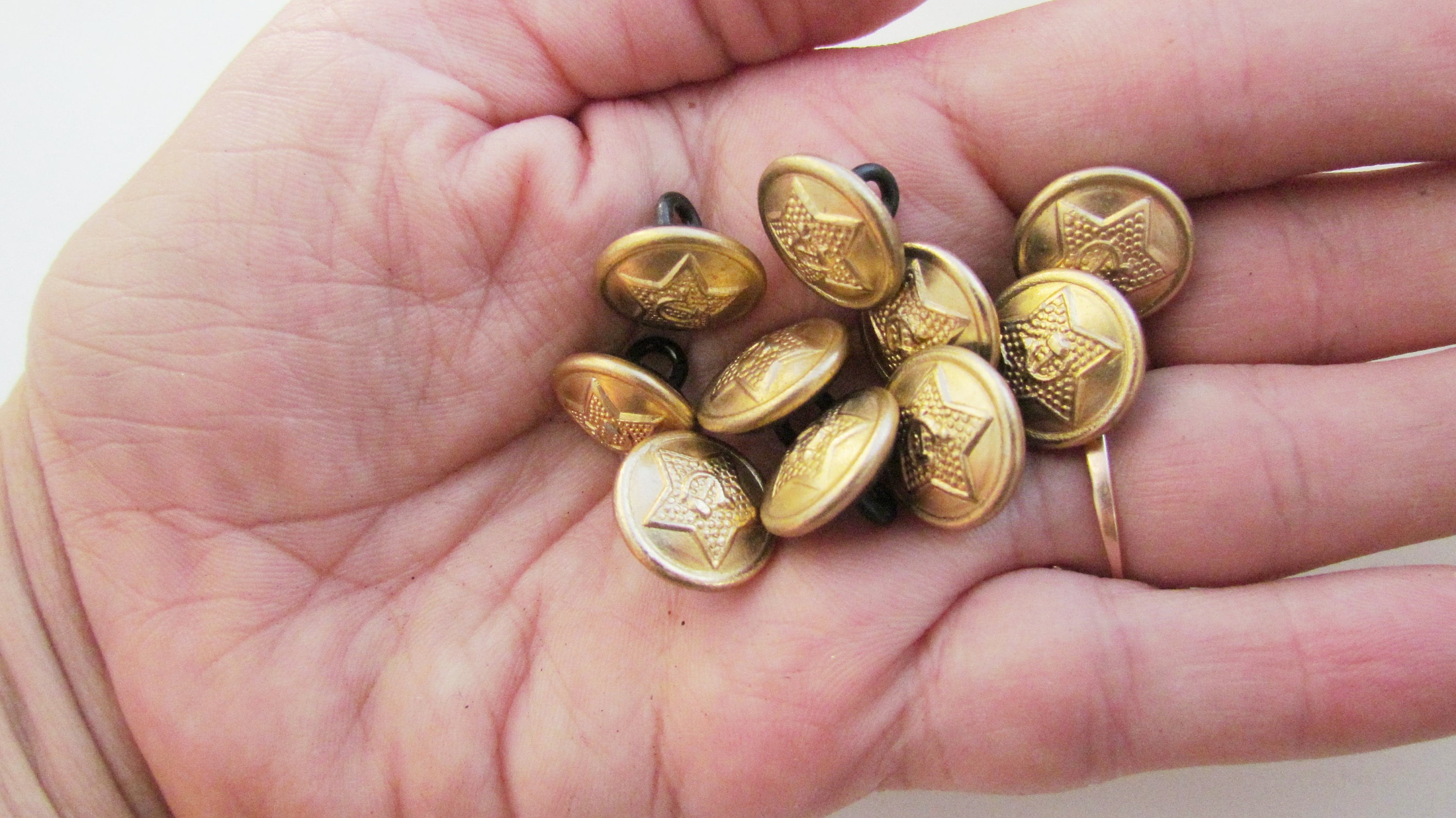 Vintage Army Buttons Soviet Military Buttons Soviet Buttons USSR ...
