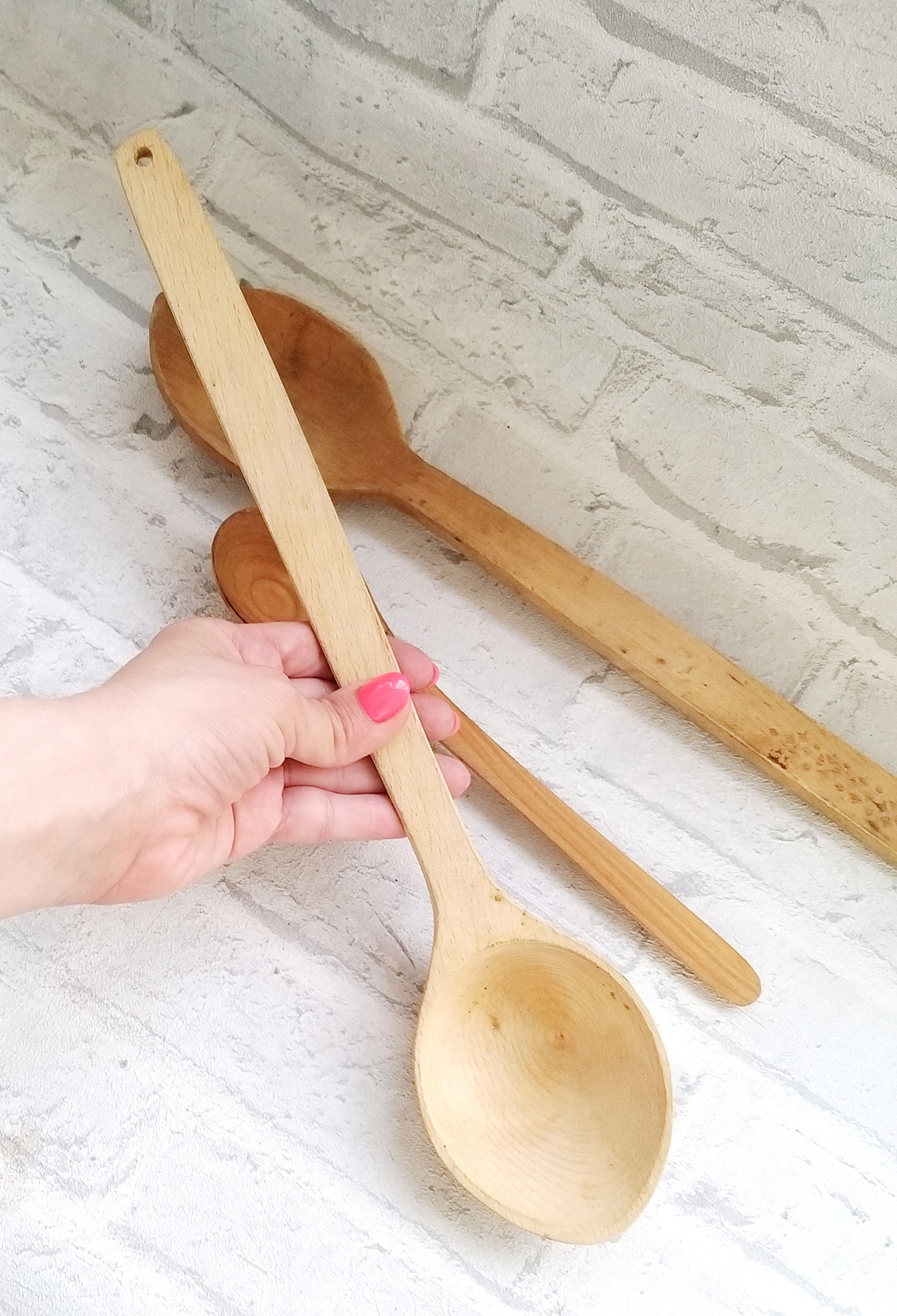 Set of 3 Rustic Spoon Housewarming Gift Wood Wooden Spoon | Etsy
