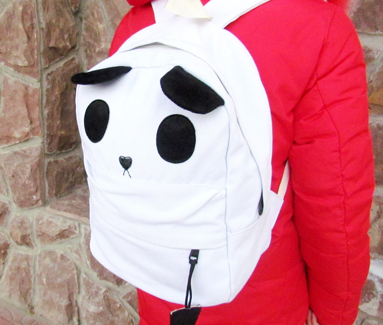 Backpack Kids White Backpack Vintage Canvas Backpack Back to - Etsy