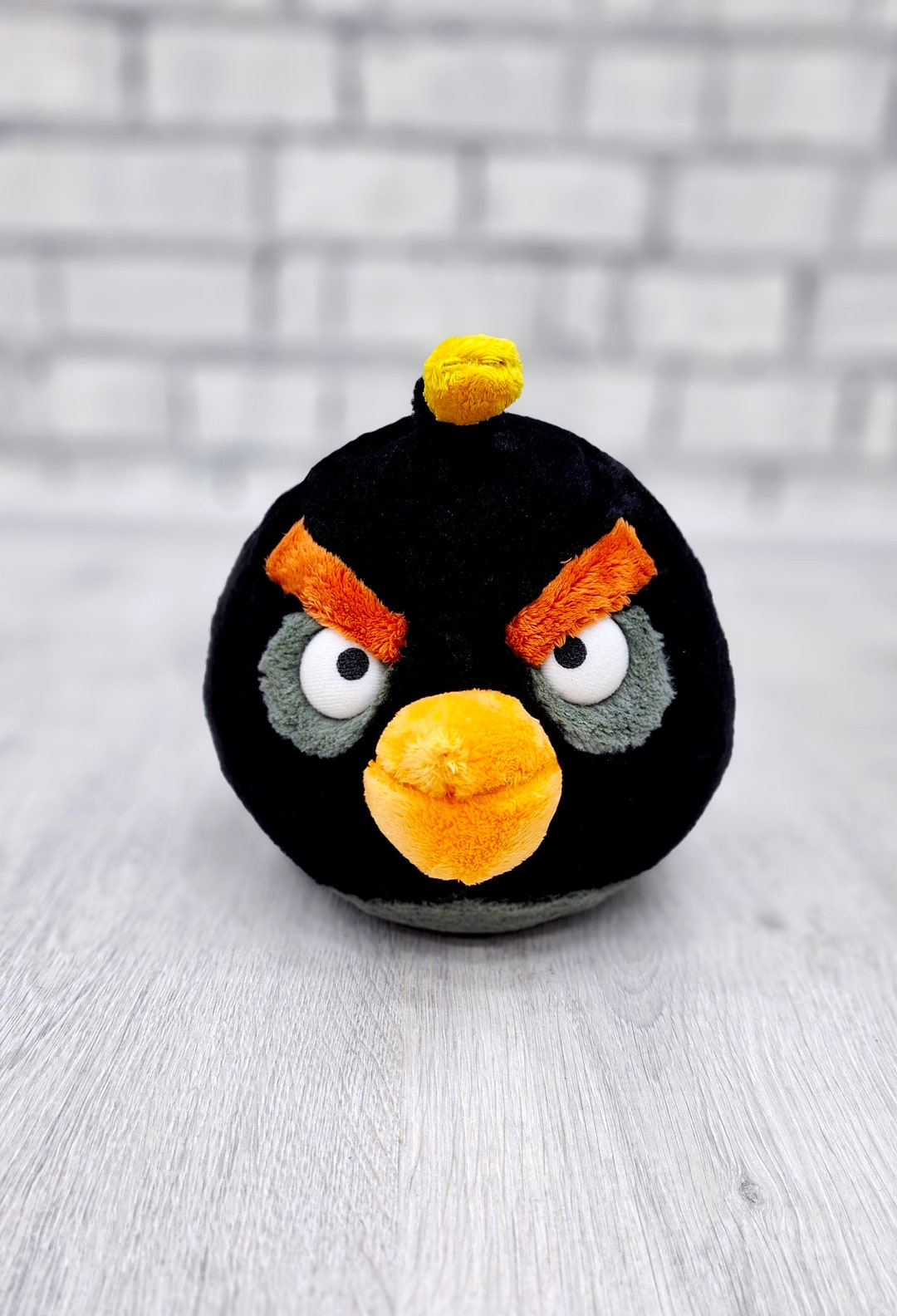 Angry Birds Plush Toys Vintage Black Bomb Bird Toys 10 Collectible Toy ...