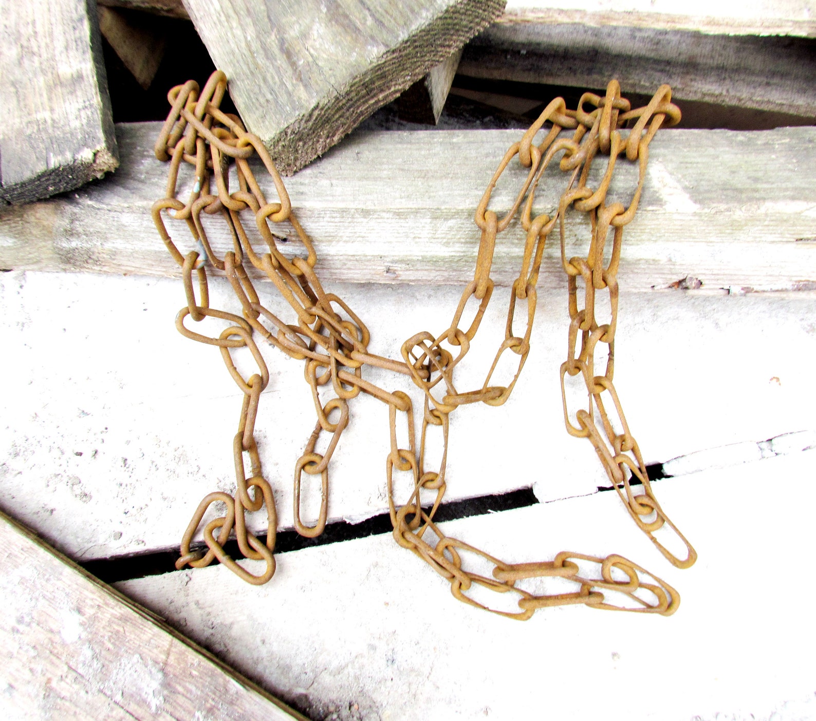 Home Décor Garden Decor Farmhouse Decor Rusty Chain Retro | Etsy