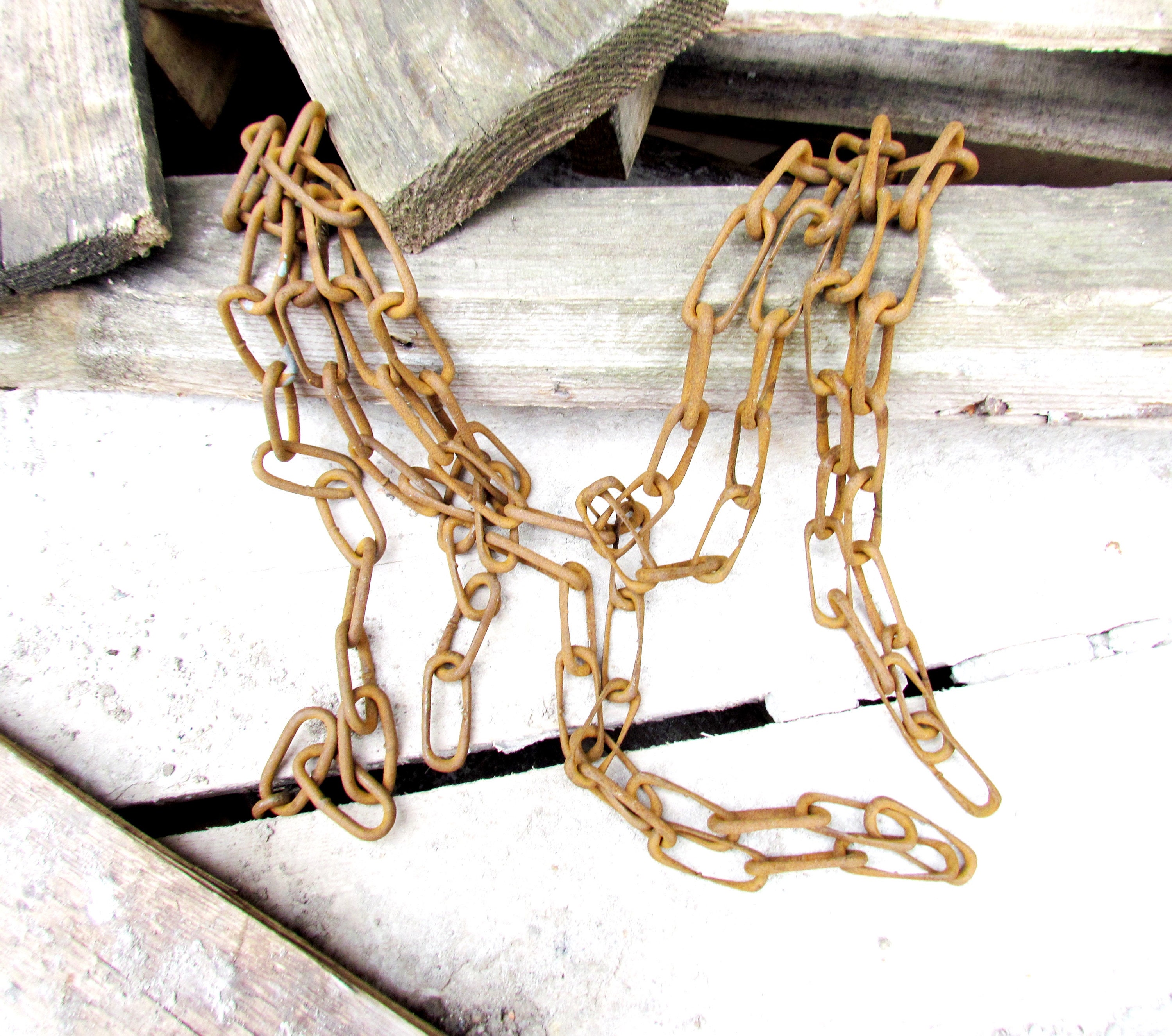 Home Décor Garden Decor Farmhouse Decor Rusty Chain Retro | Etsy