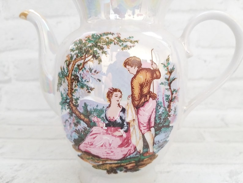 24 Oz Tea Housewife Gift Madonna Teapot Hall Pottery Porcelain - Etsy