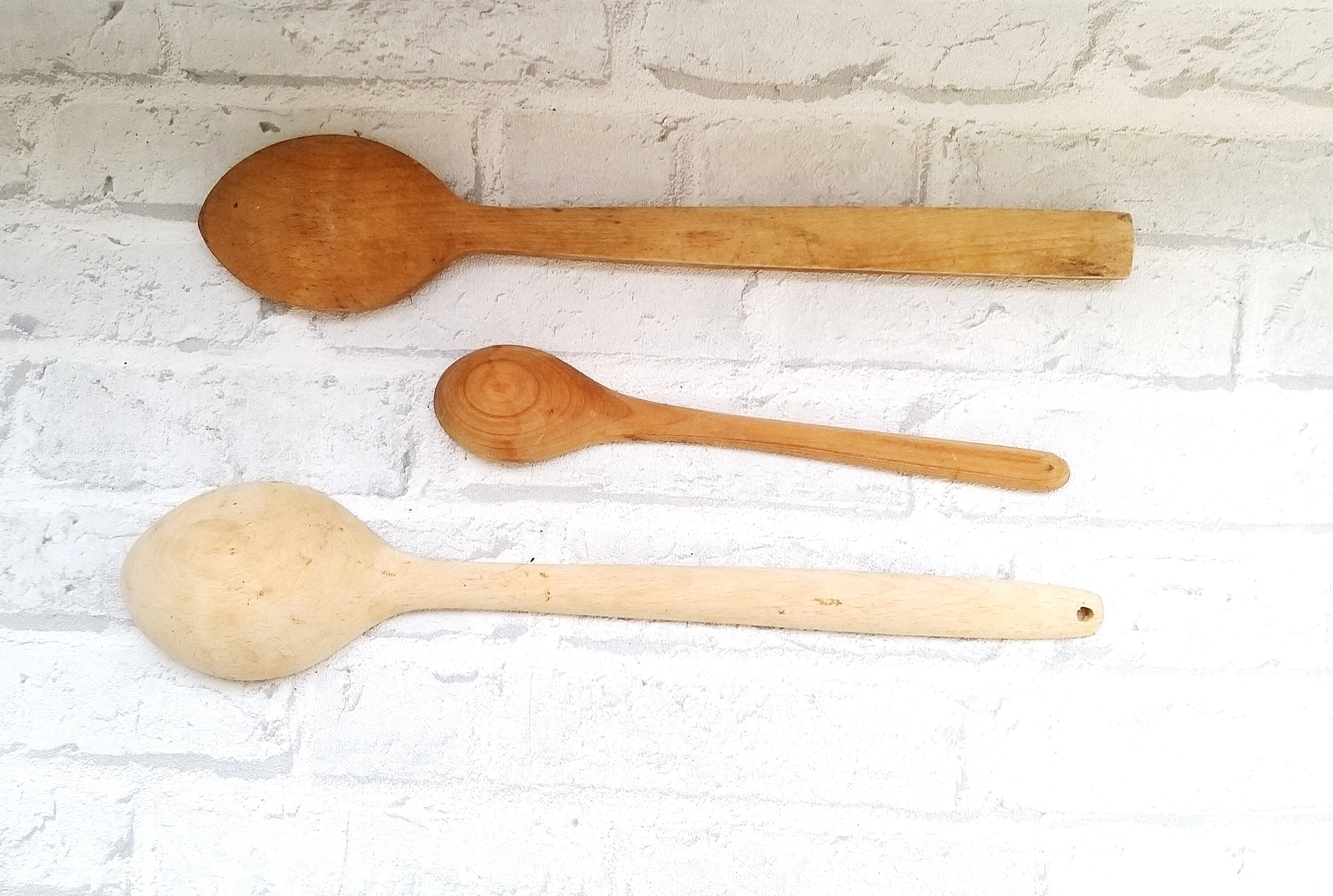 Set of 3 Rustic Spoon Housewarming Gift Wood Wooden Spoon | Etsy