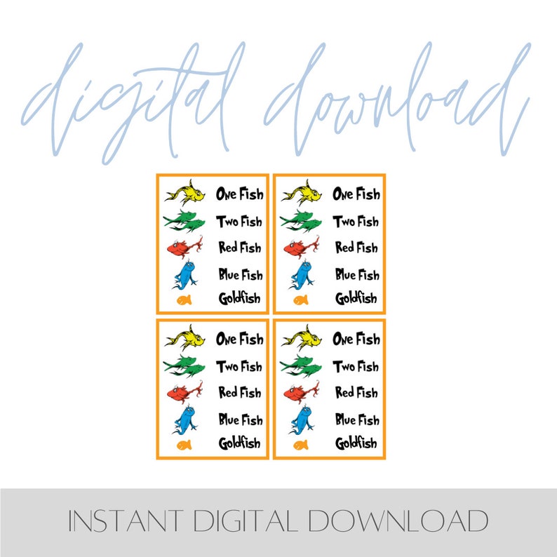 Dr. Seuss Goldfish Cracker Snack Bag - Etsy