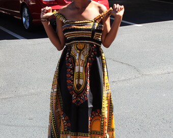 Kitenge maxi dress | Etsy