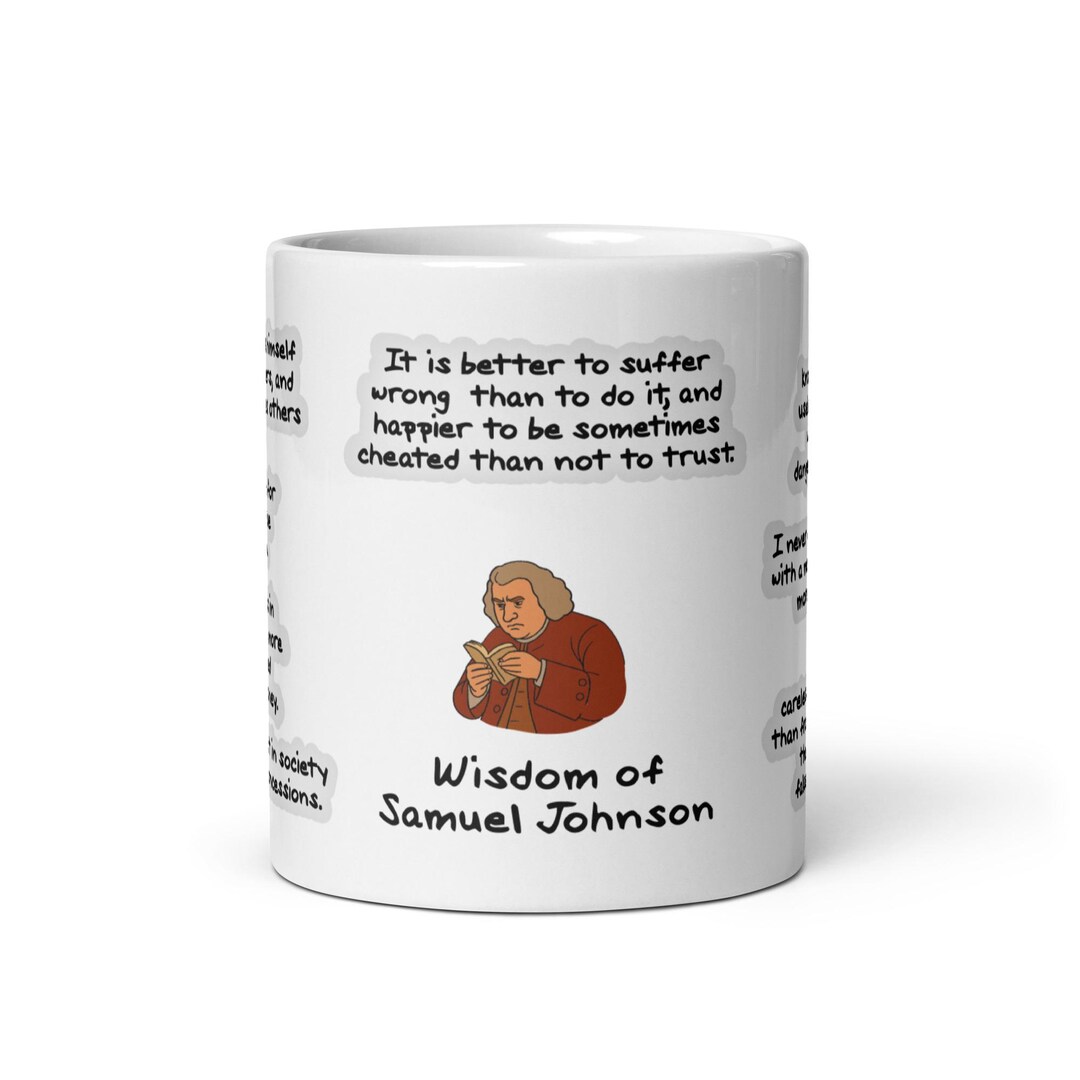 Wisdom of Samuel Johnson Mug | British Writer, Moralist & Lexicographer ...