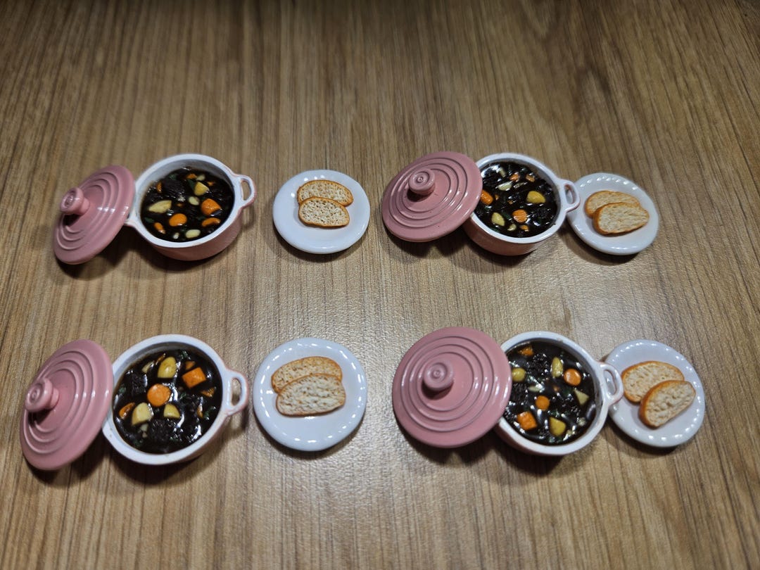 Miniature Beef Stew, Dollhouse Food ,realistic Food, Dollhouse ...