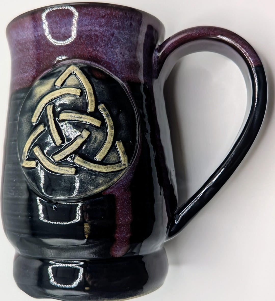 Celtic Knot, Trinity Knot Mug, 18 Oz Handmade Ceramic Mug for Coffee or ...