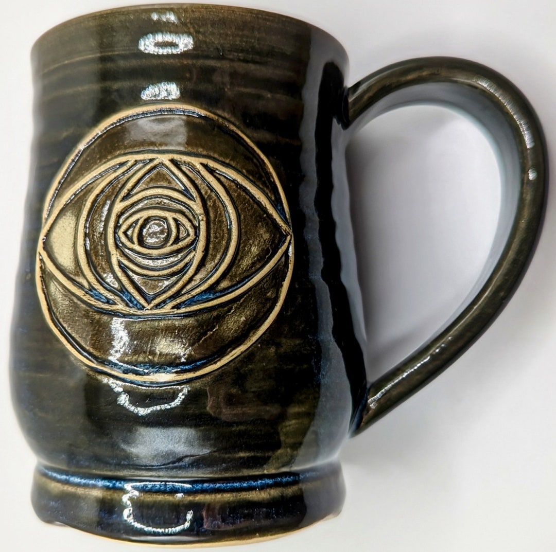 Sacred Geometry Vesica Piscis Mug, 18 Oz Handmade Ceramic Mug for ...