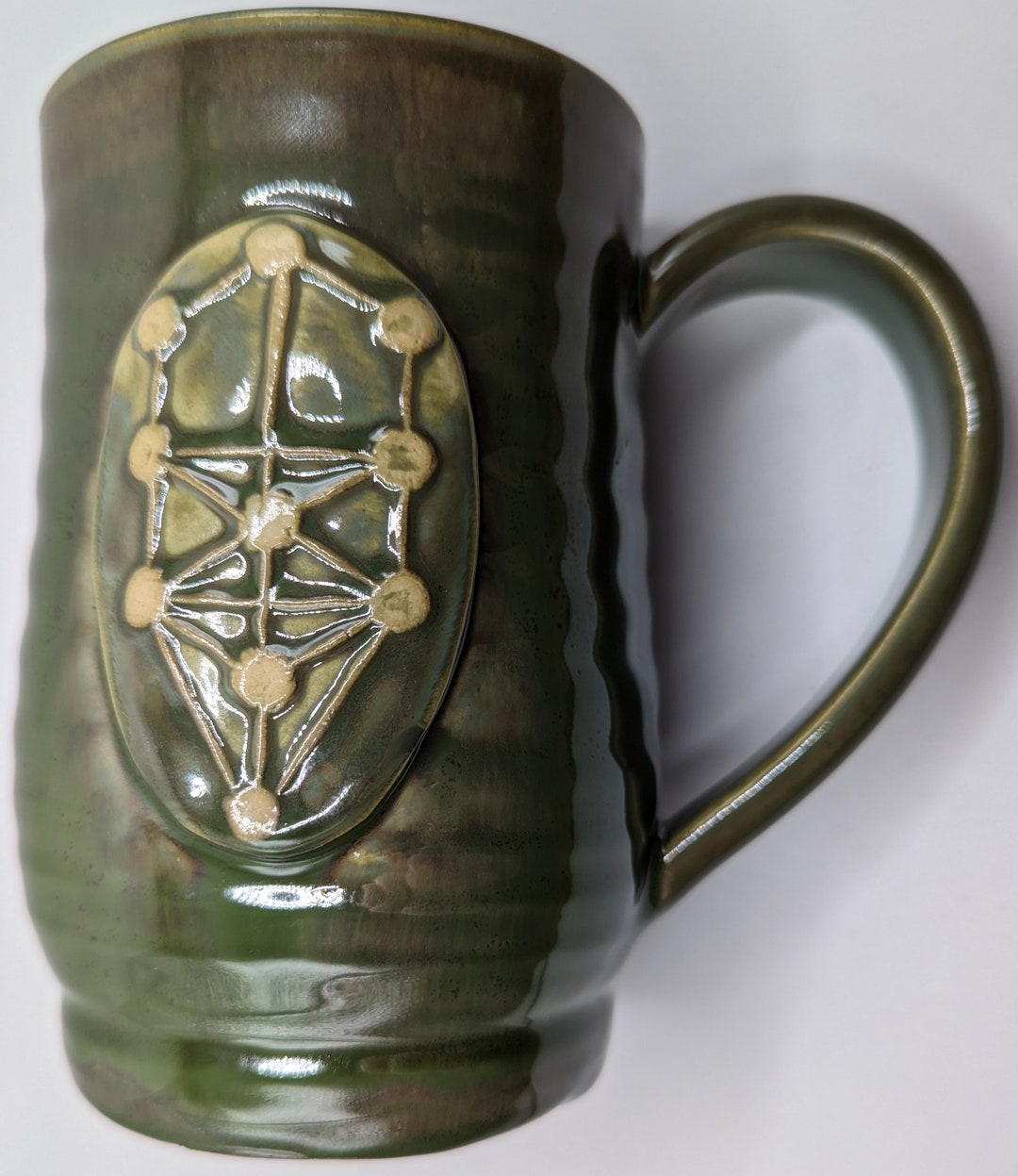 Sacred Geometry Tree of Life Mug, 20 Oz Handmade Ceramic Mug for Coffee ...