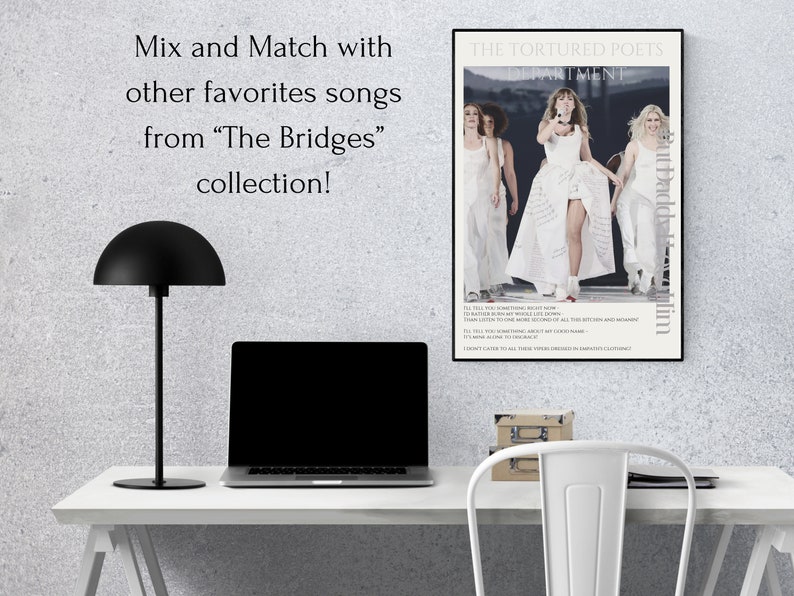 Taylor Swift the Tortured Poets Department Song Lyrics Eras Tour Poster ...