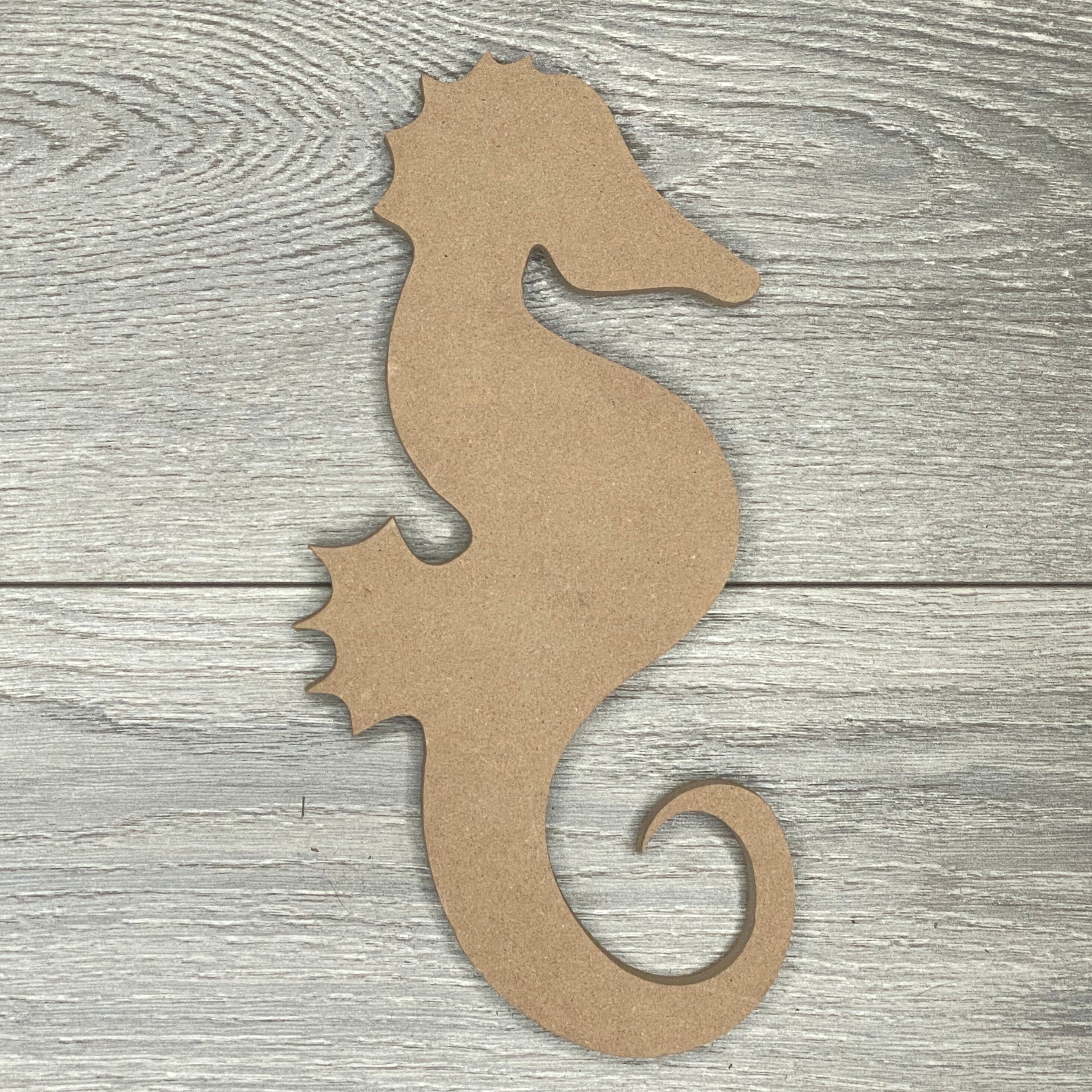 Seahorse Wood Cutout Unfinished - Etsy