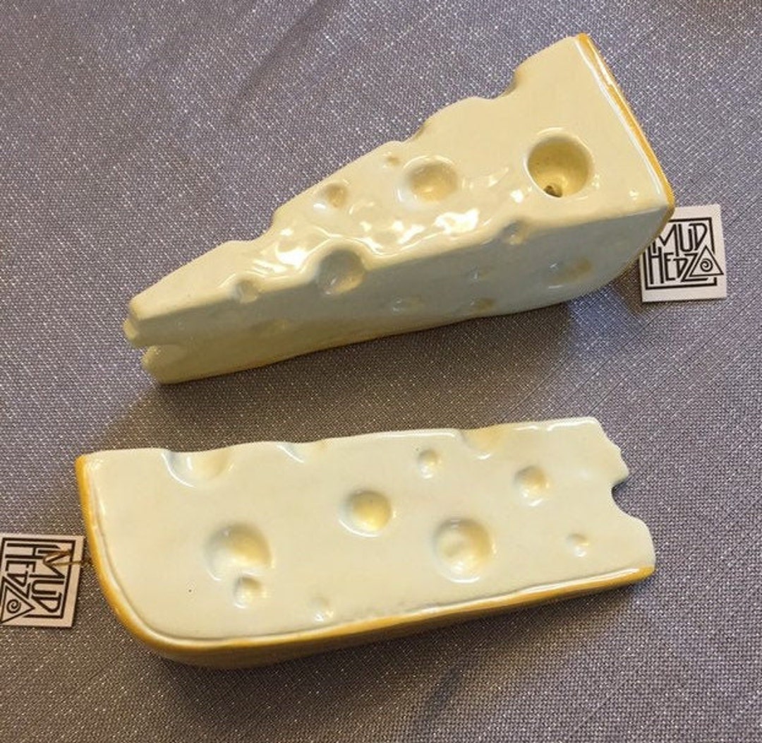 Swiss Cheese Pipe Cheese Pipe Cheese Wedge Pipe Jarlsberg Pipe - Etsy
