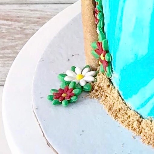 Hawaian Girl on the Beach Cake Topper Birthday Party Hawai Decorations ...