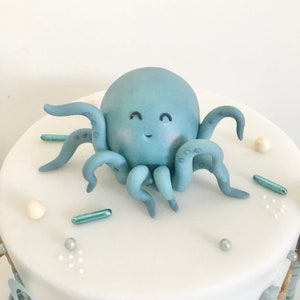 Under the Sea Fondant Cake Topper: Octopus, Crab, Star Decorations - Etsy