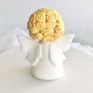 Angel Handmade Cake Topper in Sugarpaste Baptism Celebration Religious ...