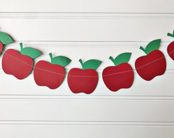 Apple Orchard Garland/classroom Decoration/fall Decor/felt - Etsy