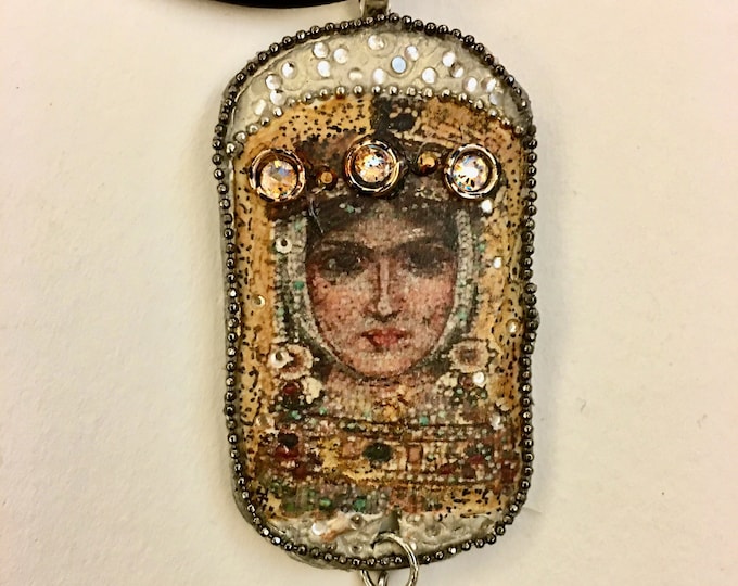 St. Helena Mosaic Byzantine Beauty Pendant Byzantine Mosaic - Etsy