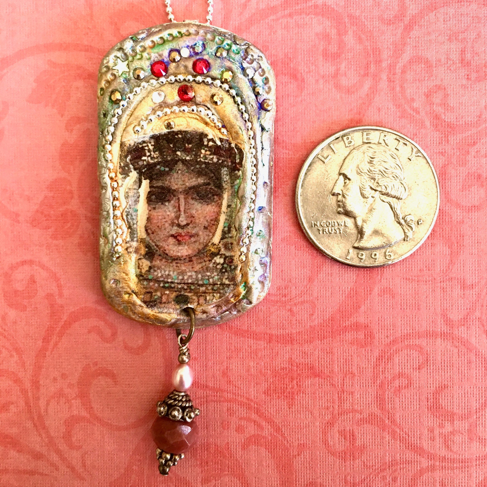 St. Helena Mosaic Byzantine Beauty pendant Byzantine mosaic | Etsy