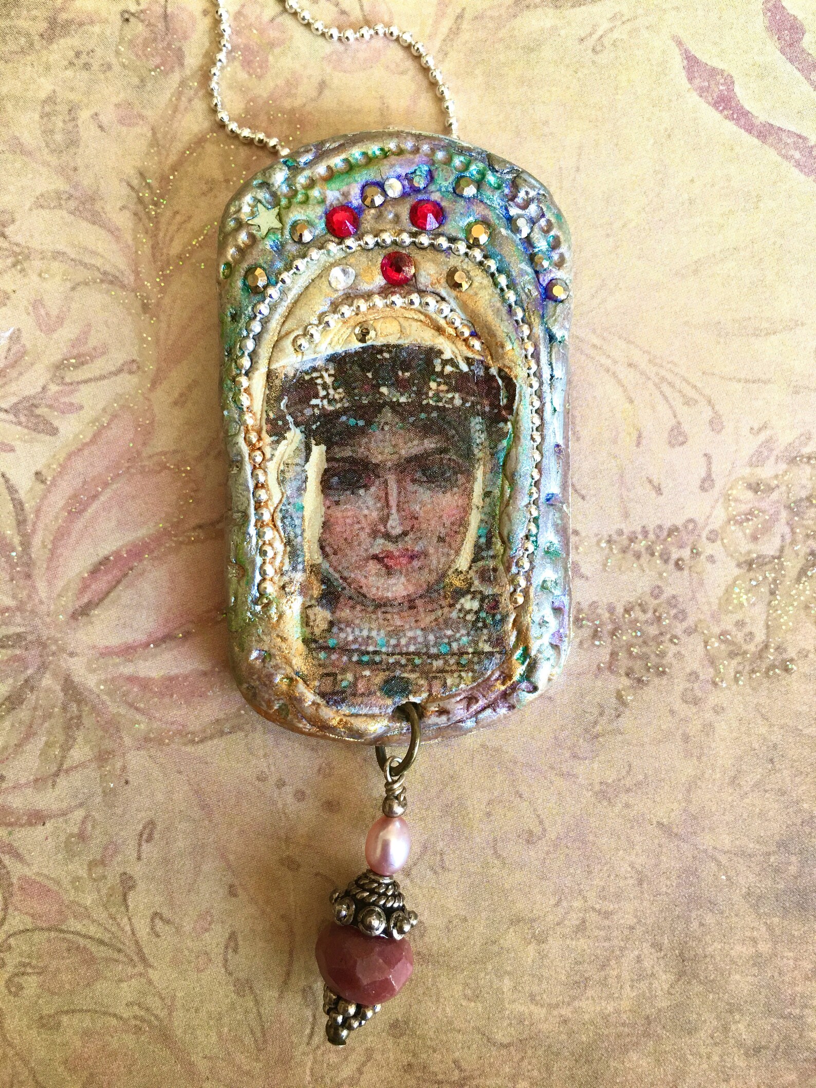 St. Helena Mosaic Byzantine Beauty pendant Byzantine mosaic | Etsy