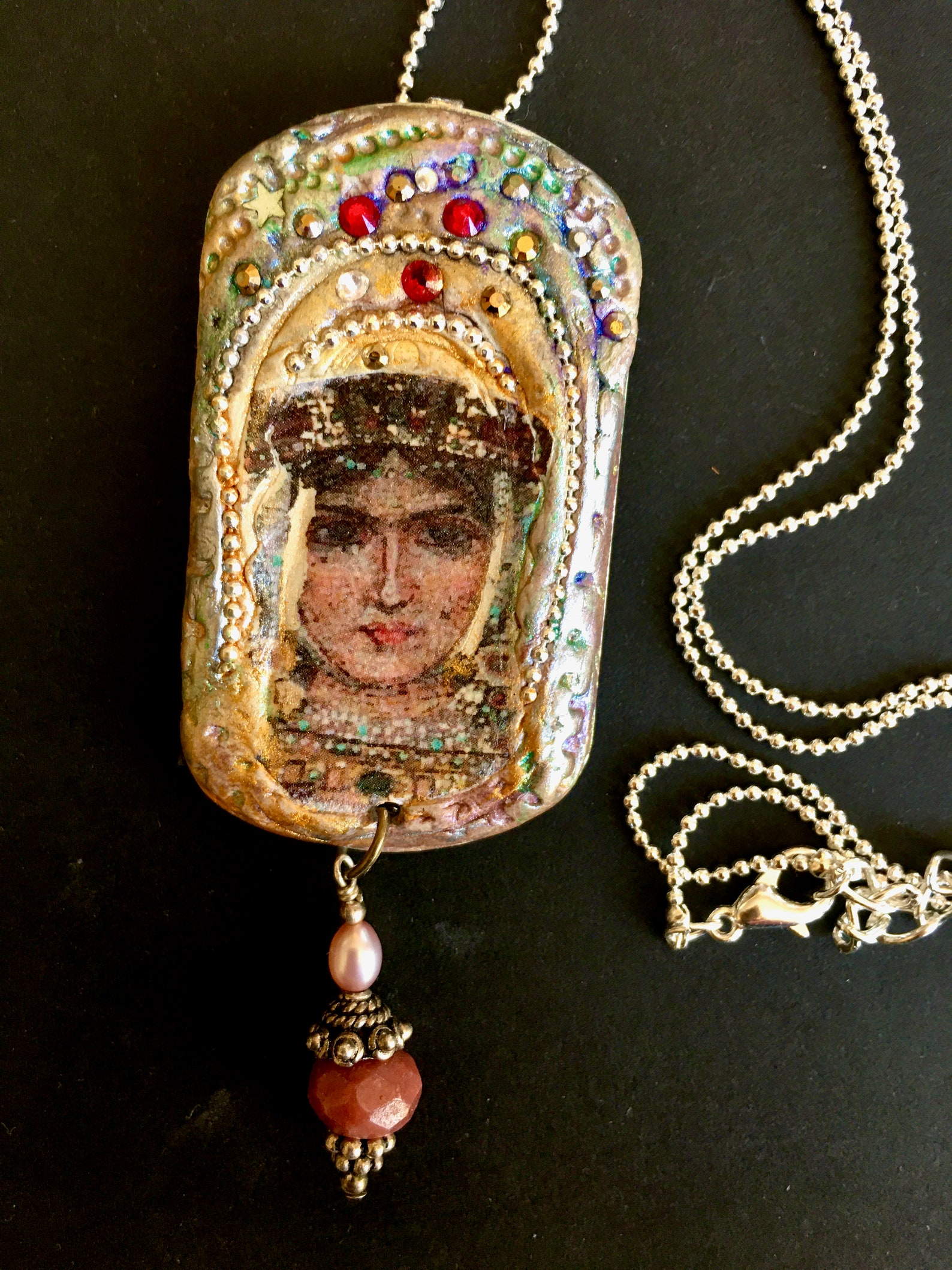 St. Helena Mosaic Byzantine Beauty pendant Byzantine mosaic | Etsy