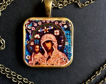 Blessed Mother Icon - Etsy