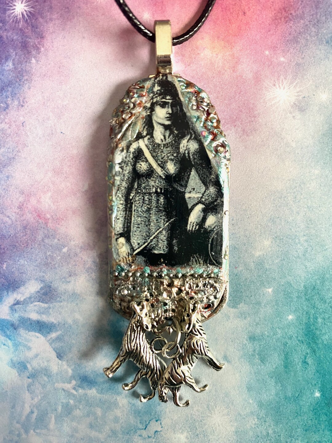 Skadi Amulet, Norse Goddess, Winter Goddess, Viking Talisman, Runes ...