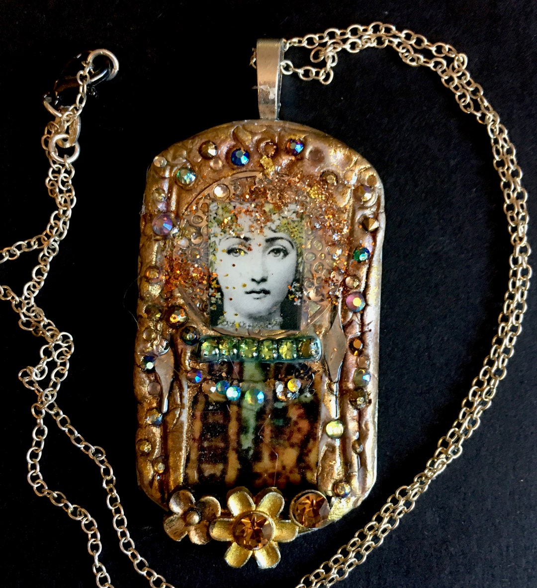 Secret Garden Nymph Pendant, Nature Goddess Pendant, Divine Feminine ...