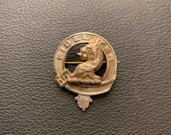 Victorian Scottish Sterling Silver 'sans Peur' Sutherland Clan Brooch ...