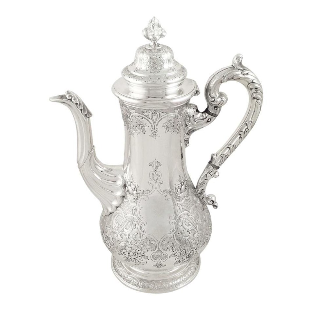 Victorian Silver Coffee Pot - Etsy UK