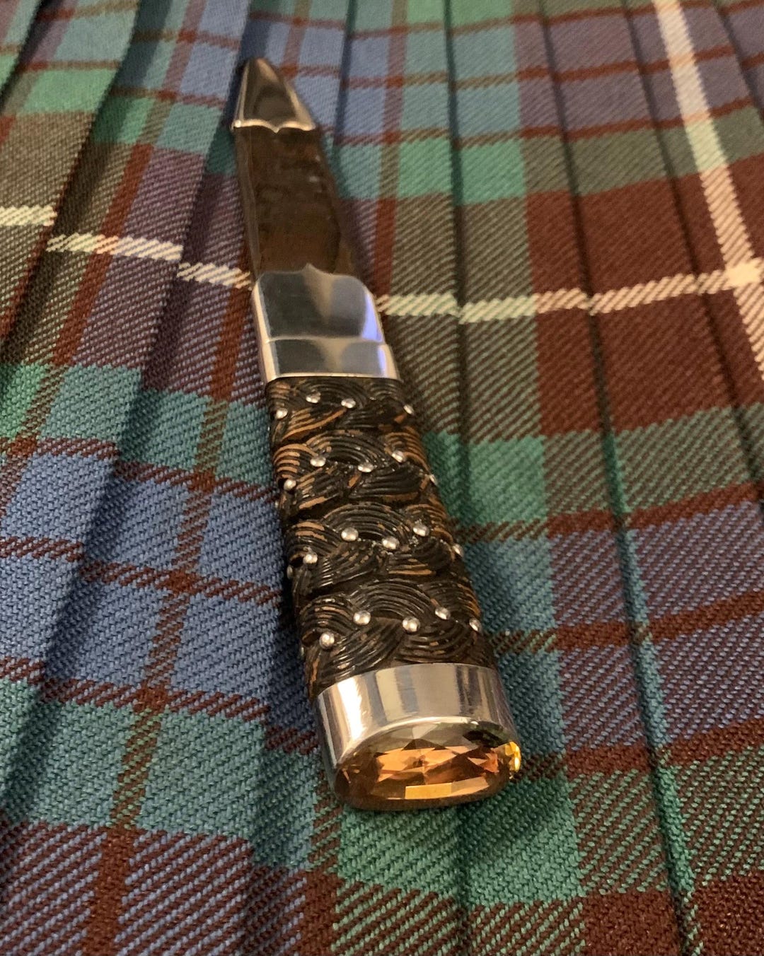 Victorian Silver Studded Sgian Dhu - Etsy