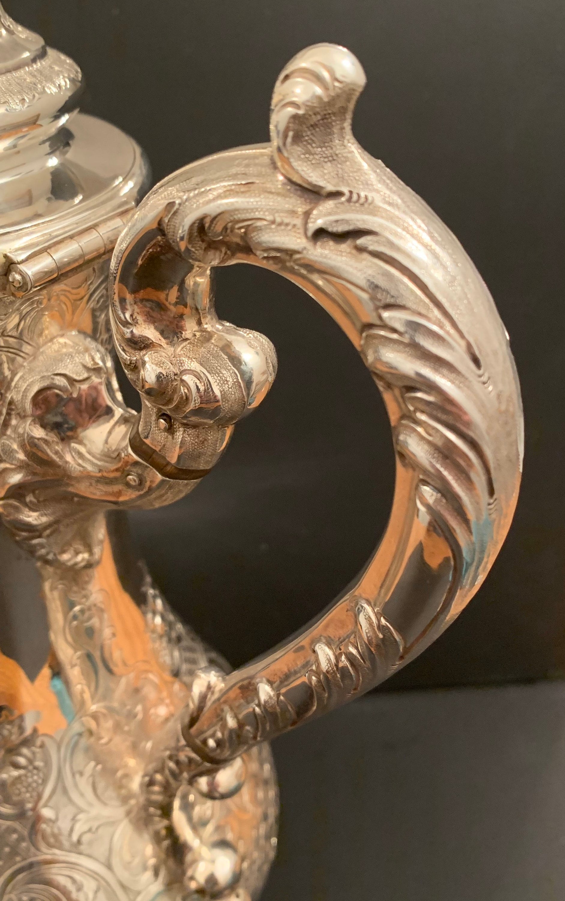 Victorian Silver Coffee Pot | Etsy