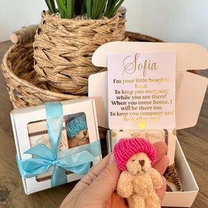 Personalised Hospital Pocket Bear , Surgery Comfort Gift , Chemo ...