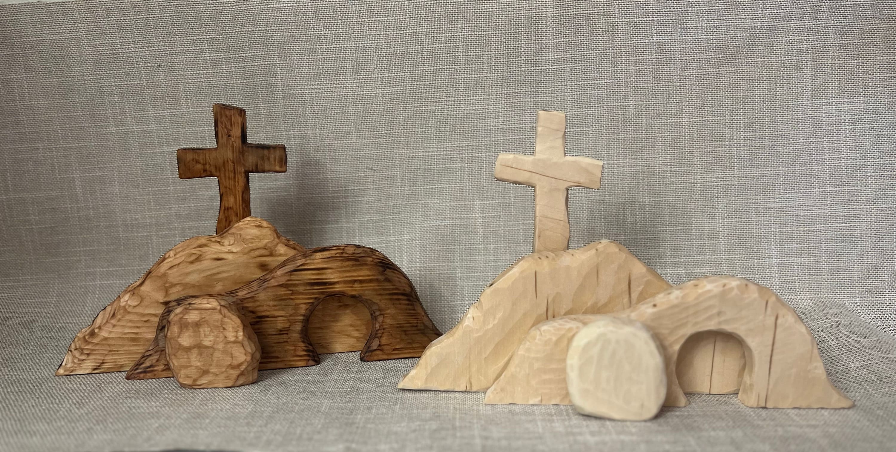 Hand-carved Wooden Empty Tomb Display - Etsy